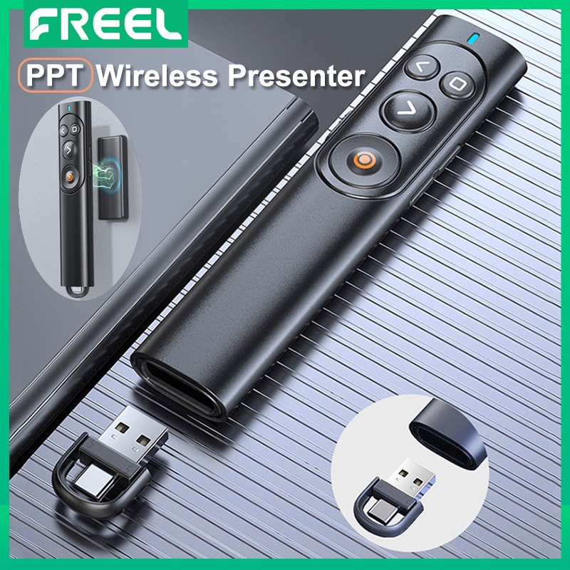 Wireless Presenter Multifunctional PPT Page Turning Pen Rechargeable ...