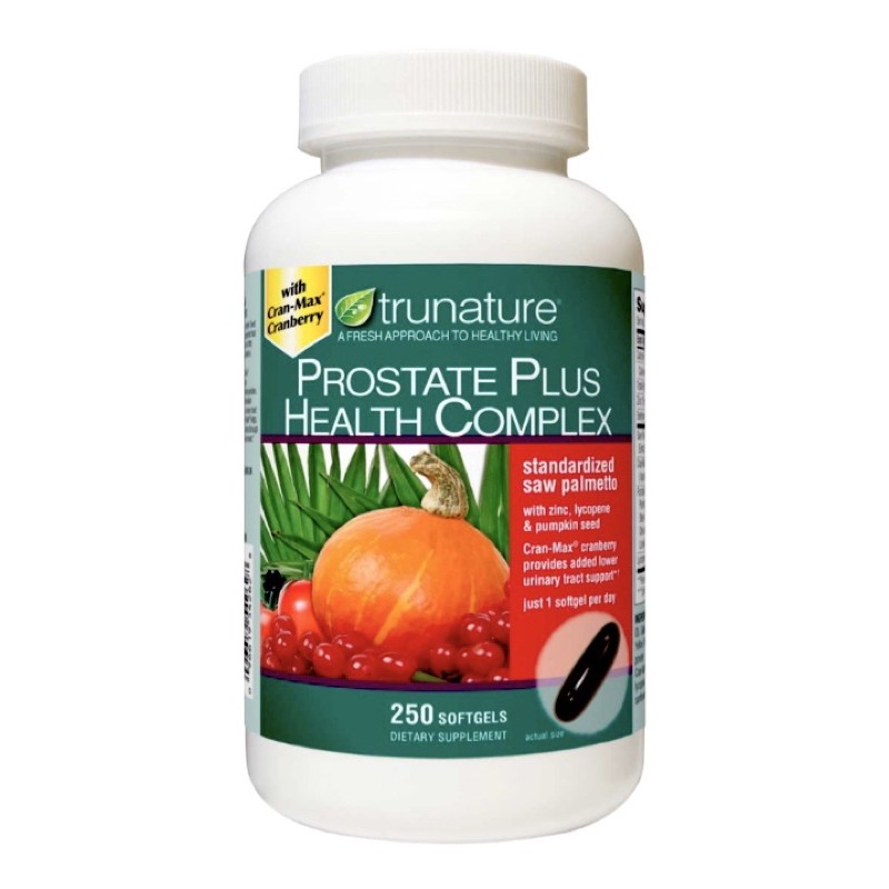 Tru Nature Prostate Plus Health Complex 250 Softgels (TruNature ...