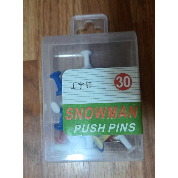 Snowman Push Pin (Assorted Colors) | Shopee Philippines