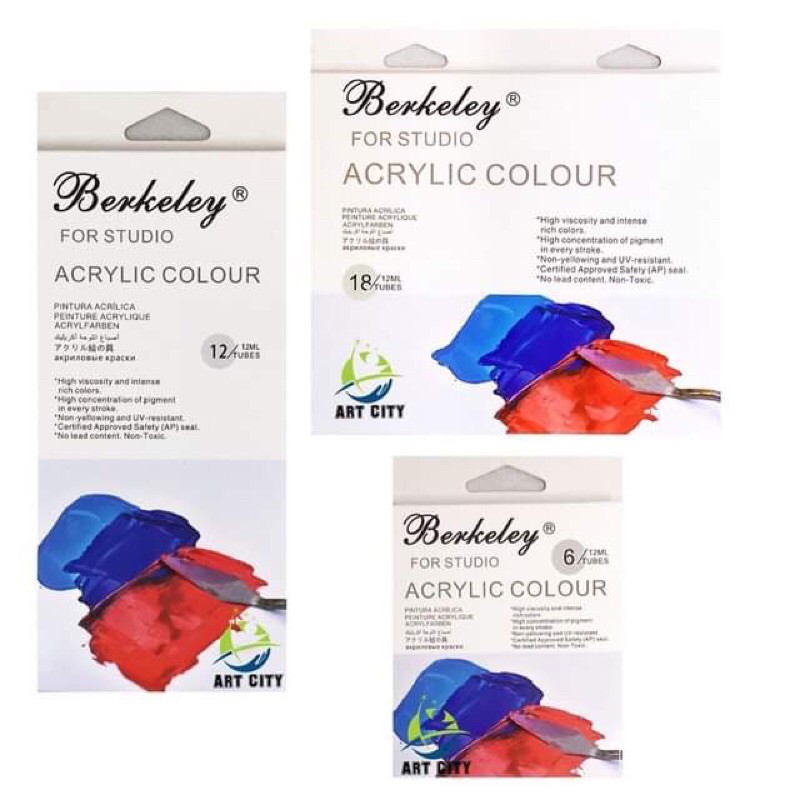 Berkeley Acrylic Paint Set (12ml) | Shopee Philippines