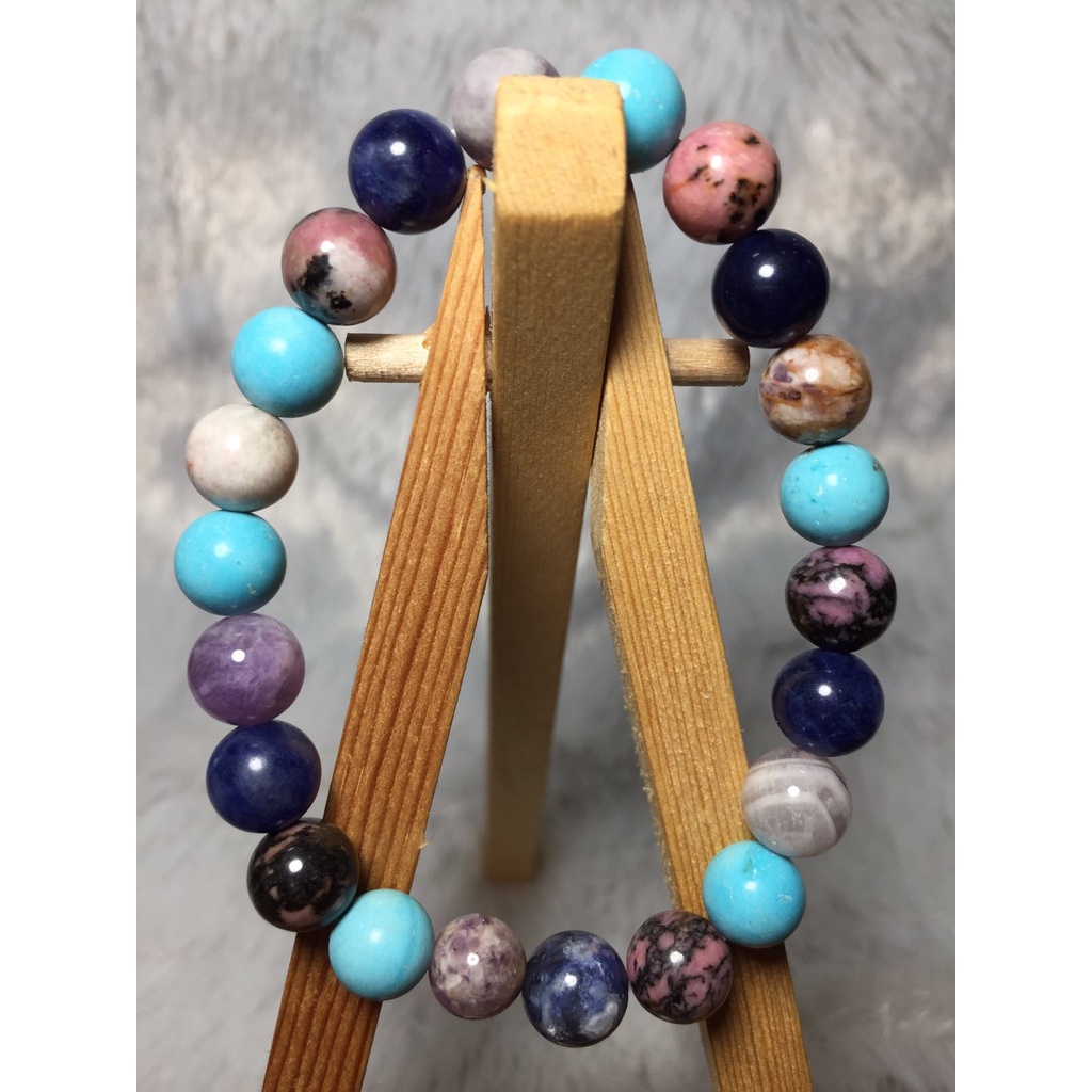 Amethyst, Turquoise, Rhodonite, Sodalite 8mm Bead Natural Crystal ...