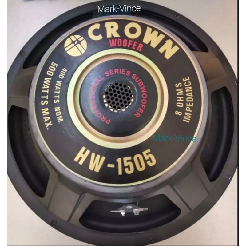 Crown HW-1505 15'' Hi Fi Woofer Speaker ( 500 Watts ) | Shopee Philippines