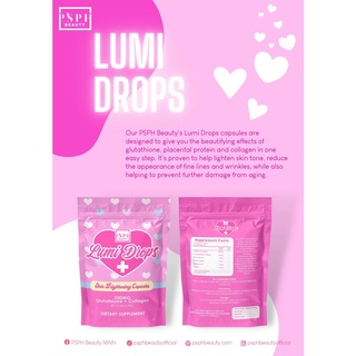 Lumi Drops Glutathione and Collagen | Lumi Drops Gluta 500 mg 60 caps ...