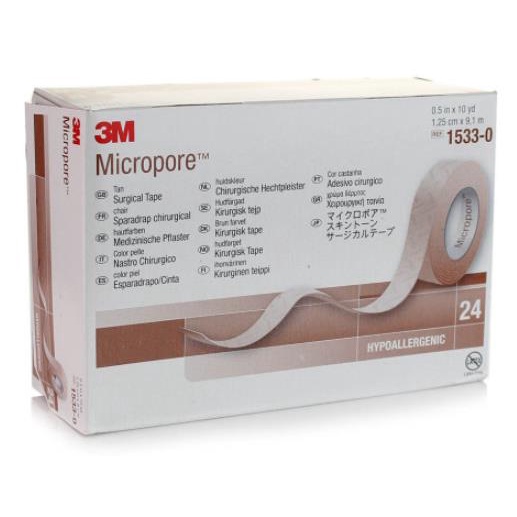 3M 1533-0 Micropore Medical Surgical Tape Paper TAN 24 Rolls | Shopee Philippines