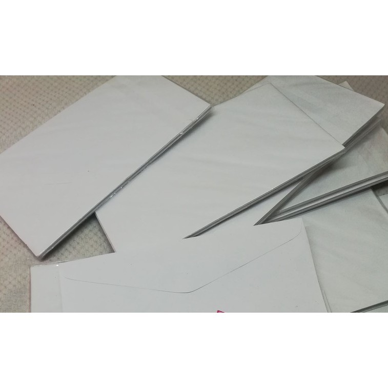 Long/Short White Mail Envelope - 50pcs/pack | Shopee Philippines