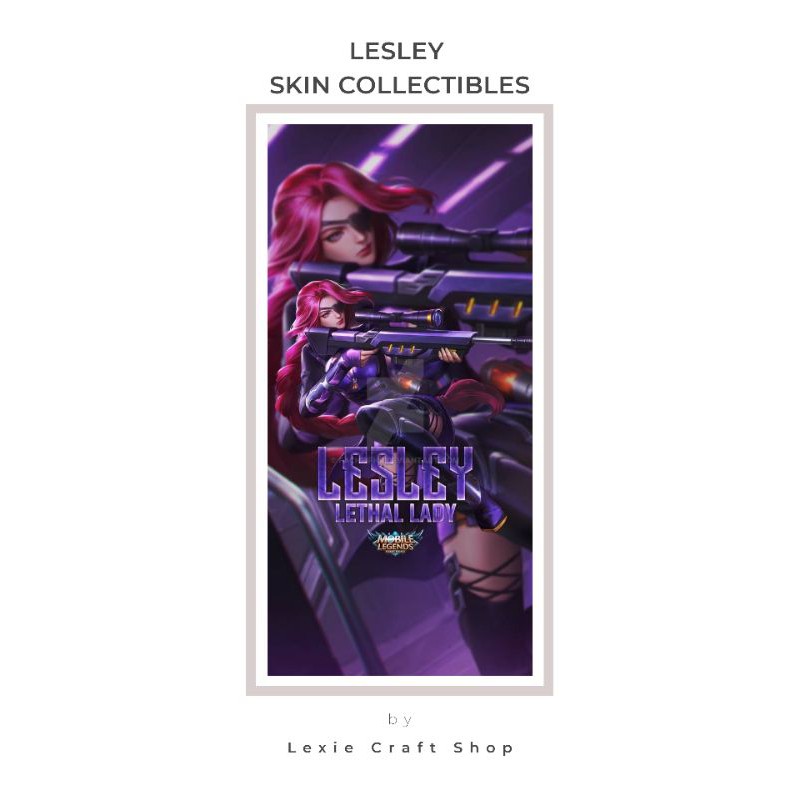 Mobile Legends Lesley Sticker Ref Magnet Cupcake Topper Keychain Poster ...