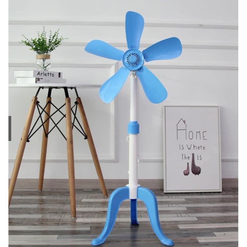 YQ 5 Blades Stand Fan Portable Stand Fan Foldable Stand Fan Electric ...