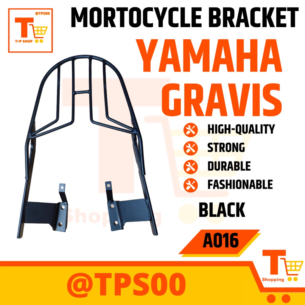 TPSHOP MOTORCYCLE BRACKET A016 Y-GRAVIS BLACK (PB) | Shopee Philippines