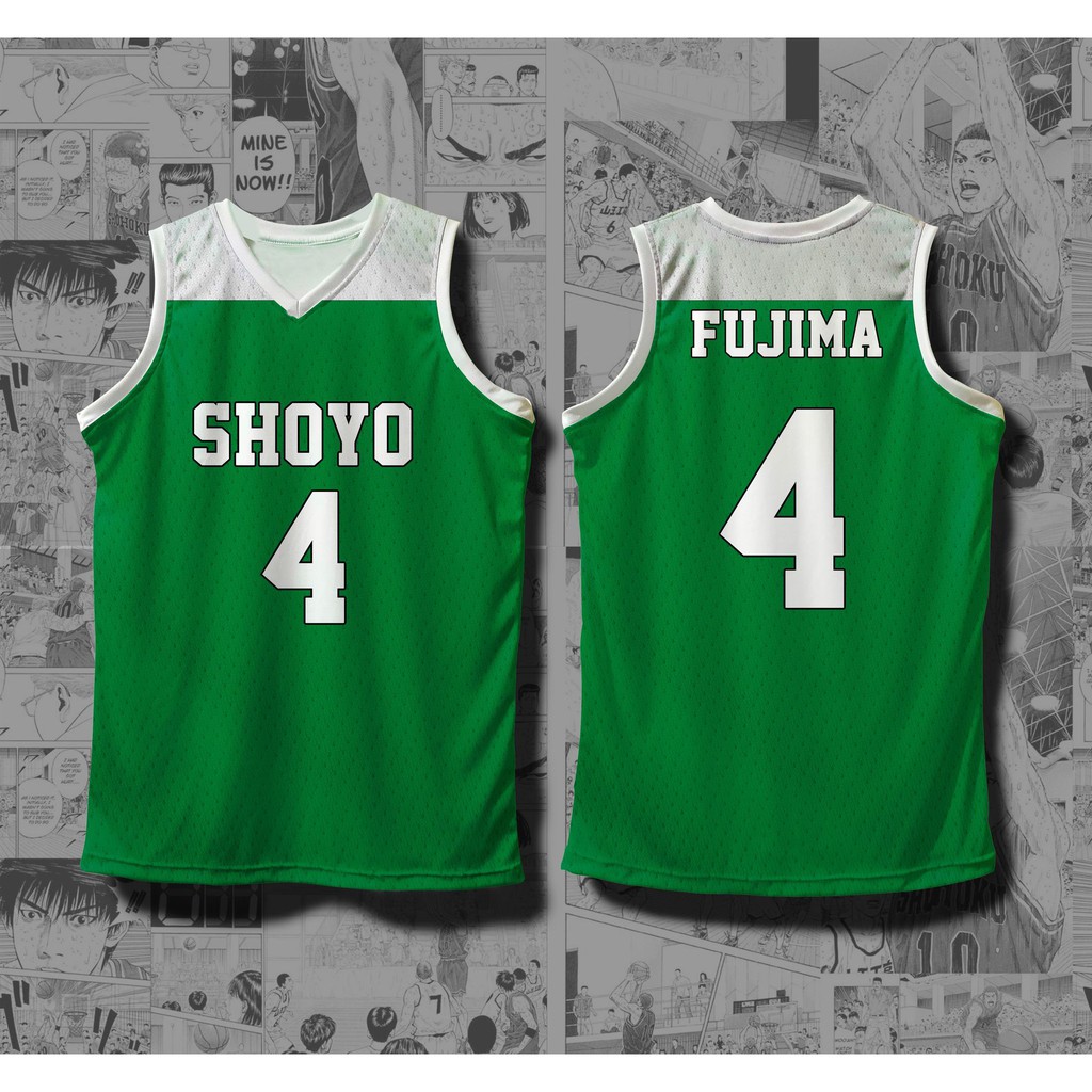 SLAM DUNK SHOYO JERSEY | KENJI FUJIMA #4 | FULL SUBLIMATION | Shopee ...