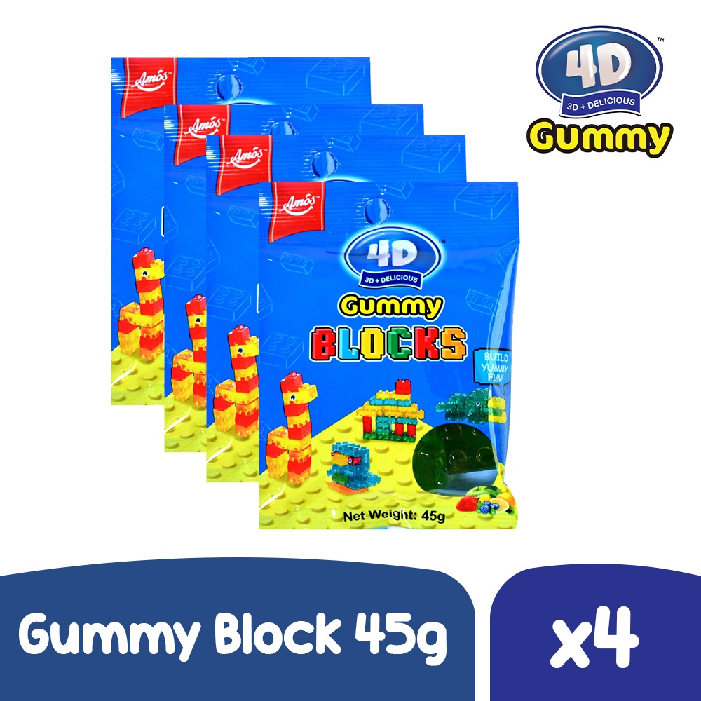 4D Gummy Block 45g x 4 | Shopee Philippines