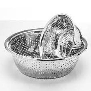 Rice Sieve Strainer Stainless Steel Big Strainer Colander Salaan ...