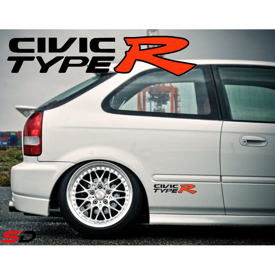 Civic Type R Door Decal Set (2pcs) | Shopee Philippines