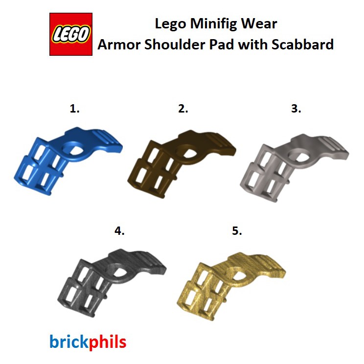 Lego Minifig Wear 23983 - Armor Shoulder Pad with Scabbard | Shopee ...