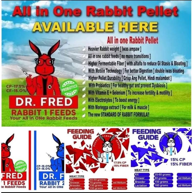 DR. FRED RABBIT FEEDS 1kg | Shopee Philippines