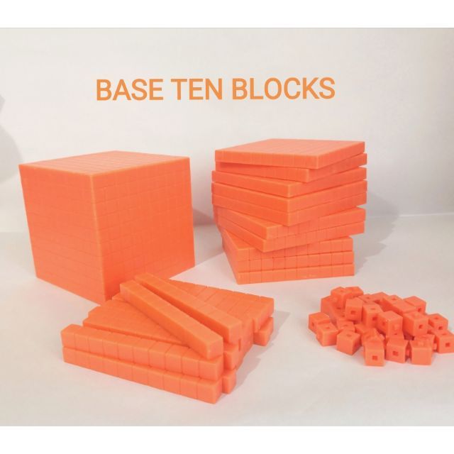 BASE TEN BLOCKS MANIPULATIVES FOR SINGAPORE MATH | Shopee Philippines