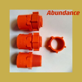 PVC Orange Male adapter with lock nut | Shopee Philippines