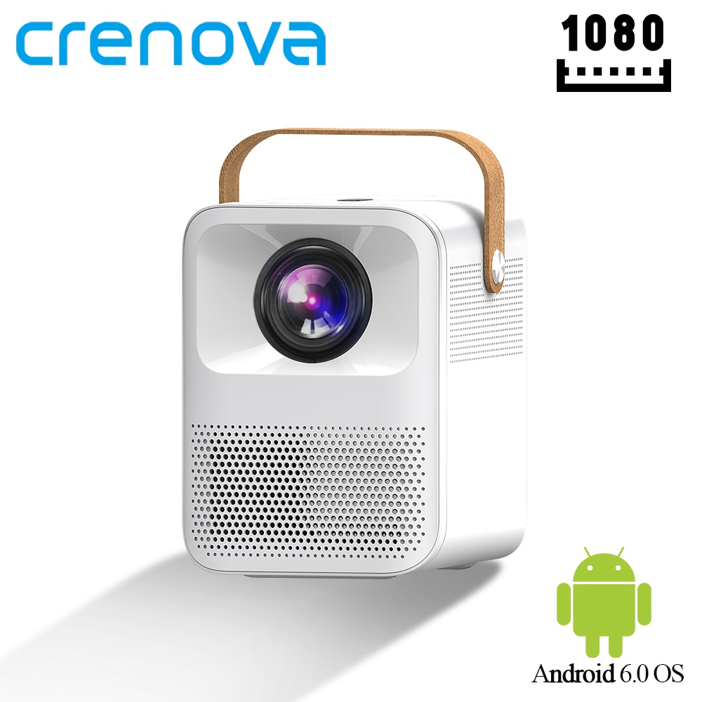 Crenova mini led projector et30 1080p full hd android wifi 3d home ...