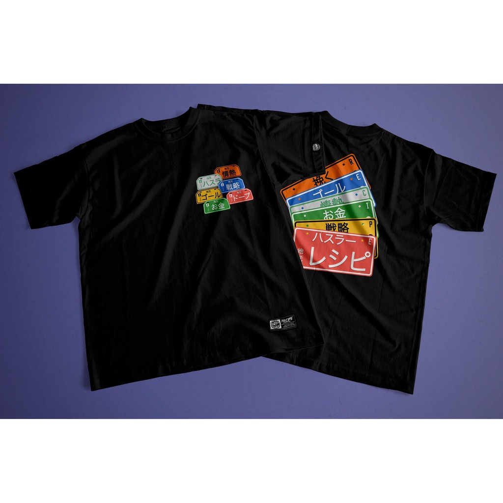 Original The Lokal Recipe Shirt JDM Plate T-shirt design (BLACK WHITE ...