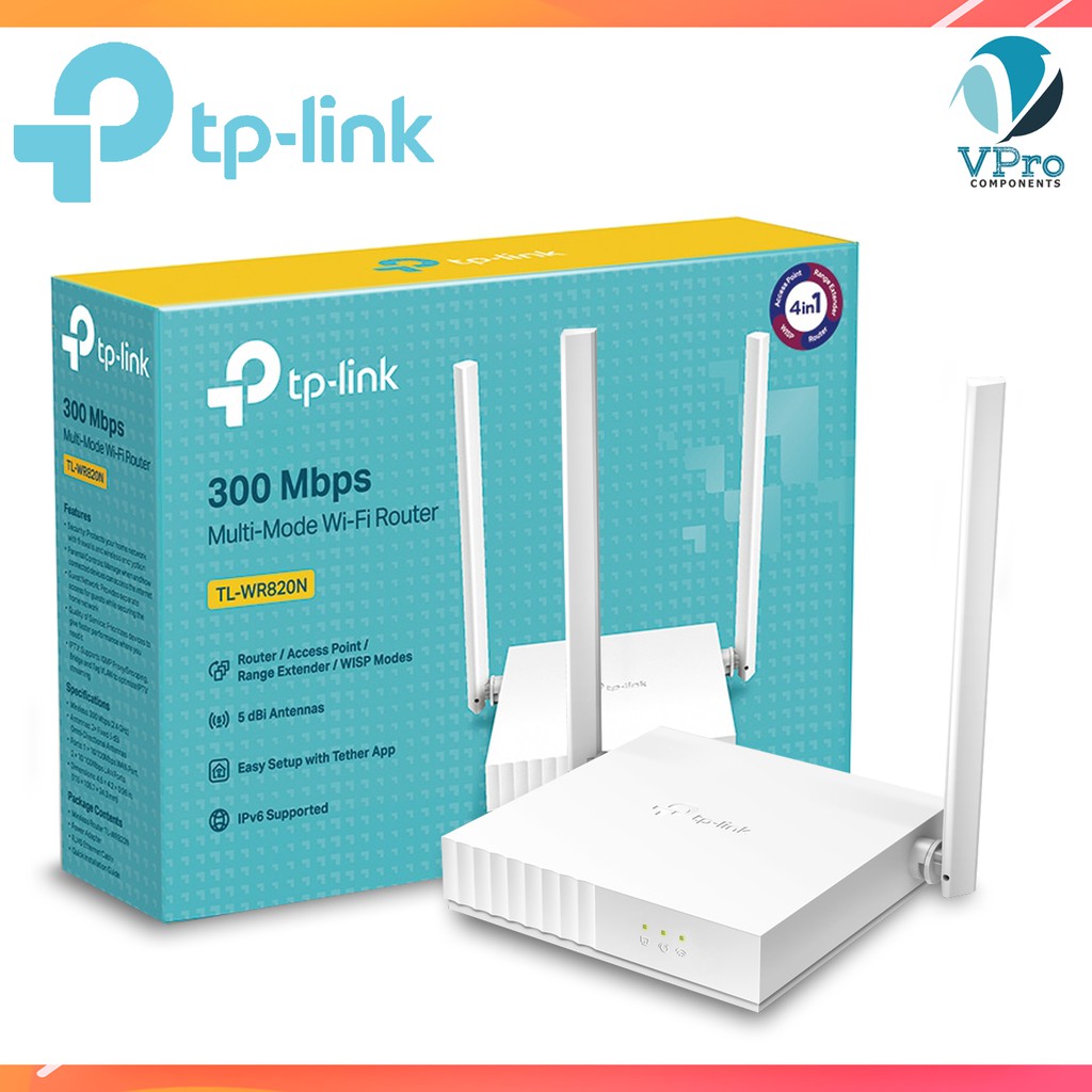 TP-Link TL-WR820N V.2 300Mbps Wireless N Speed Router | Shopee Philippines