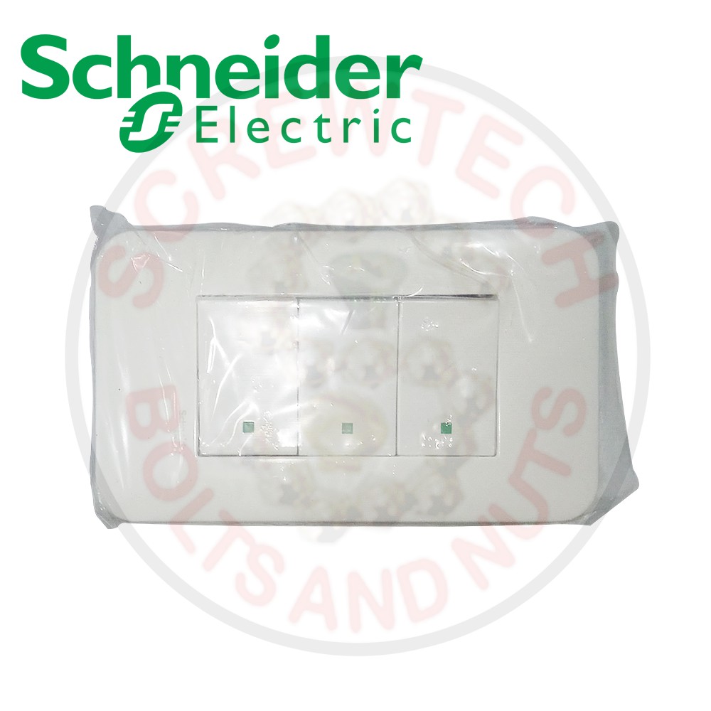 Schneider Electric S-Flexi - 3 Gang 1 Way Switch, Standard | Shopee ...