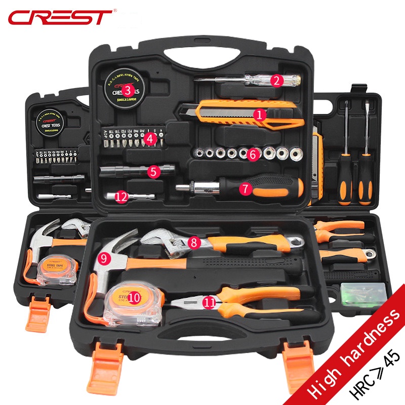repair tools set Wrench Pliers Hammer Screwdriver Hardware General Home ...