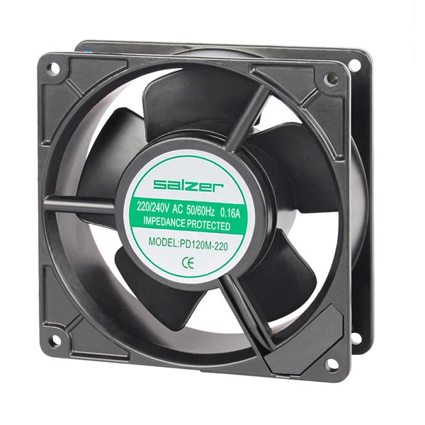 Salzer PD120M-220 Blower Fan 120 x 120 x 38mm AC Axial Fan with Metal Impeller 4.72 x 4.72 x 1 ...