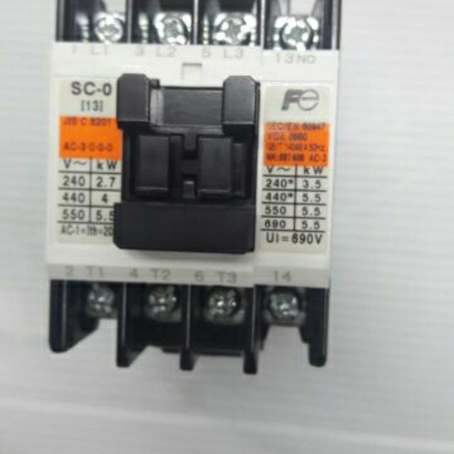 FUJI MAGNETIC CONTACTOR SC-0 200-220 VOLTS | Shopee Philippines