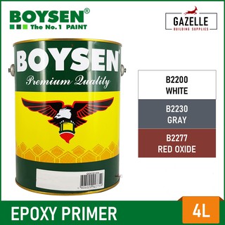Boysen Epoxy Primer - 4L w/ Curing Agent 3 Colors White / Red Oxide ...