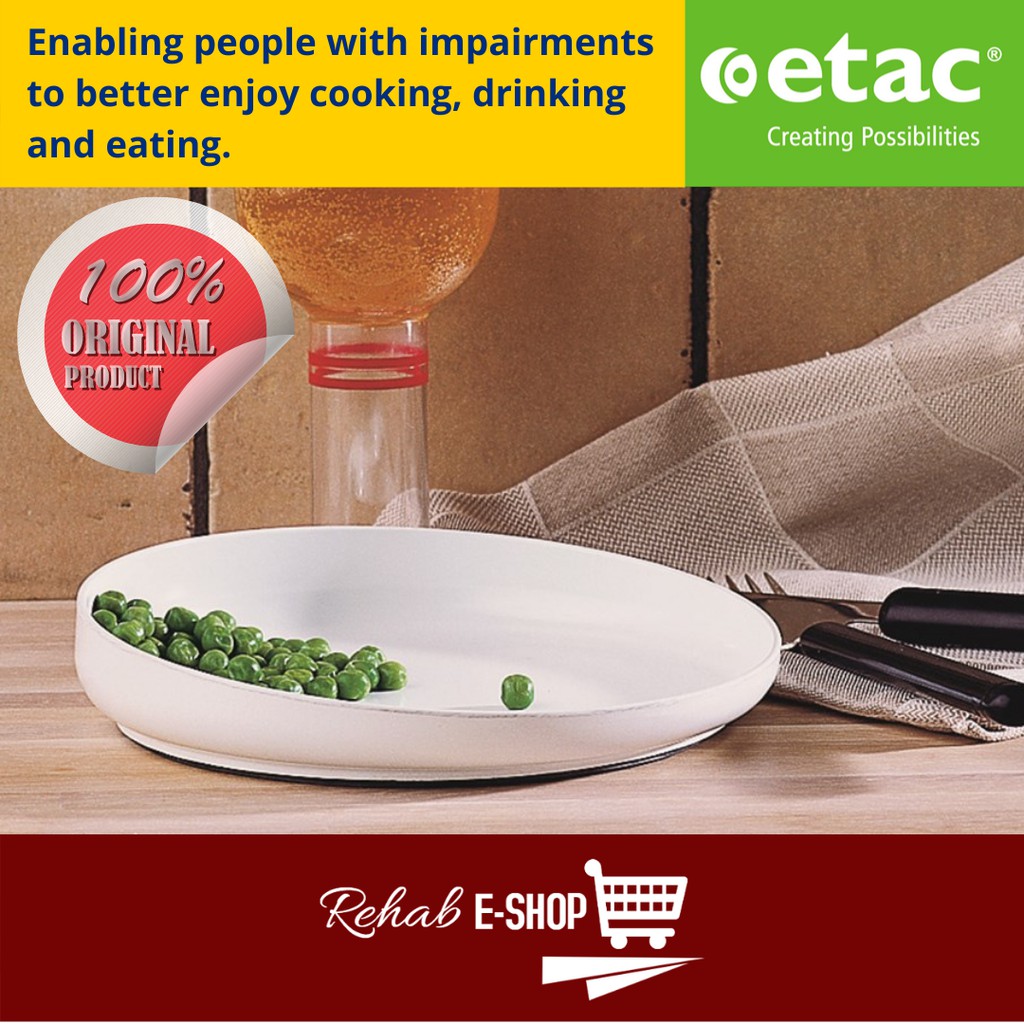 Tasty Plate - A Smart Plate Featuring a Raised Edge | Shopee Philippines