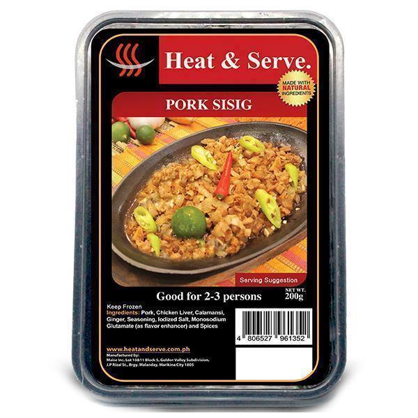 HEAT AND SERVE FROZEN PORK SISIG 200GRAMS | Shopee Philippines