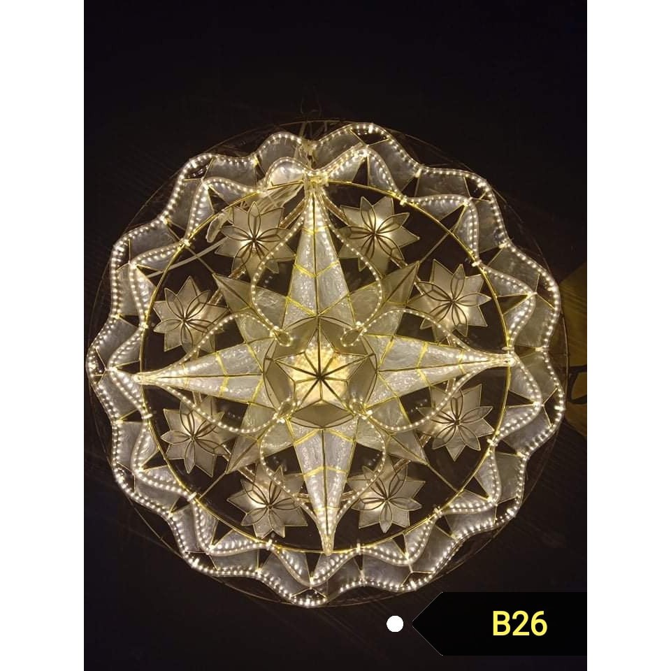 B26 Capis Parol with LED lights size 24 warm white | Shopee Philippines