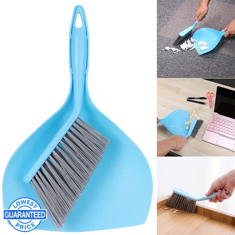 Portable Mini Hand Broom with Dustpan Set for Floor Sofa Desk Keyboard ...