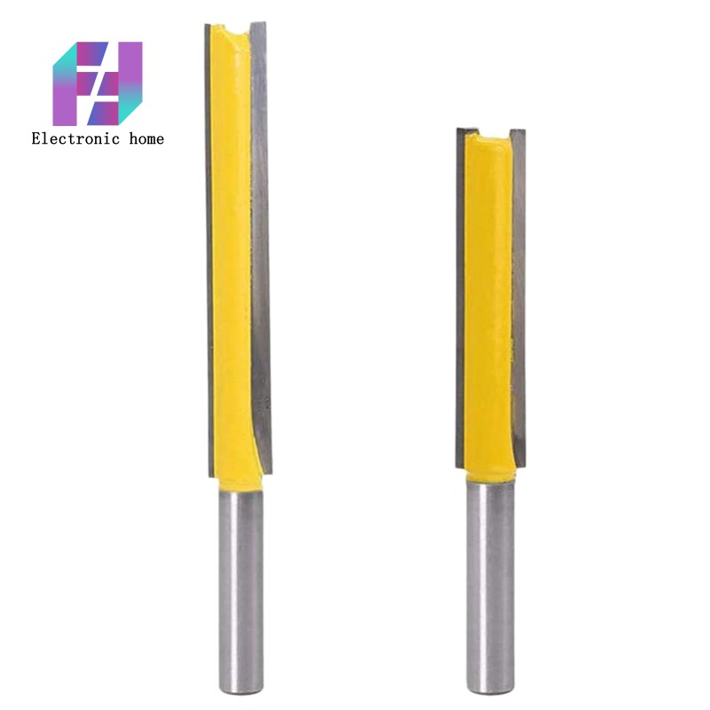 2Pcs Shank Double Flute Cutter Woodworking Groove Chisel Bits High ...