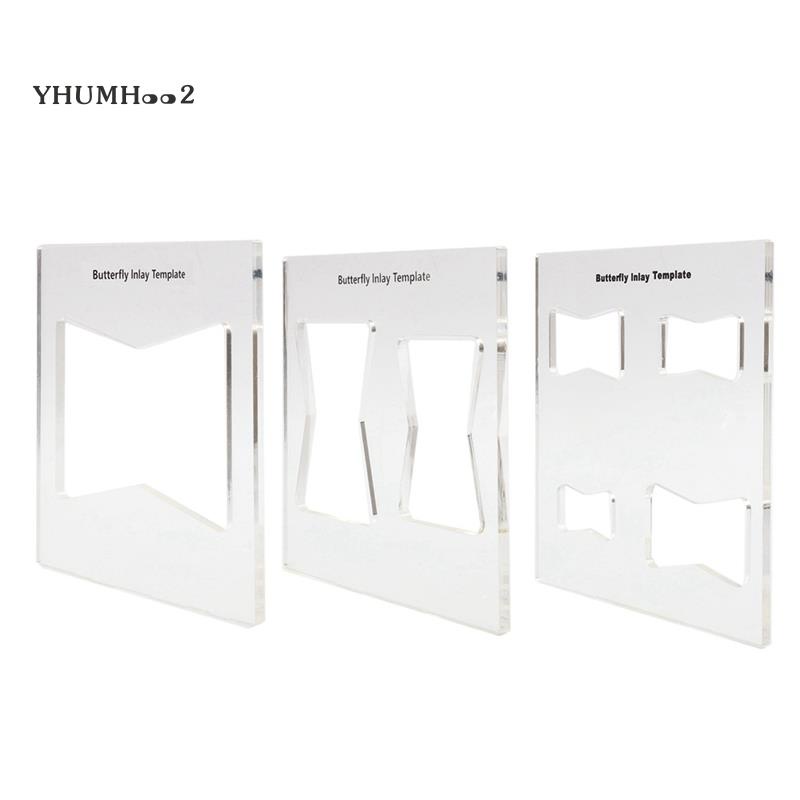 3Pcs Butterfly Inlay Template Woodworking Bowtie Key Wood Bow Tie ...