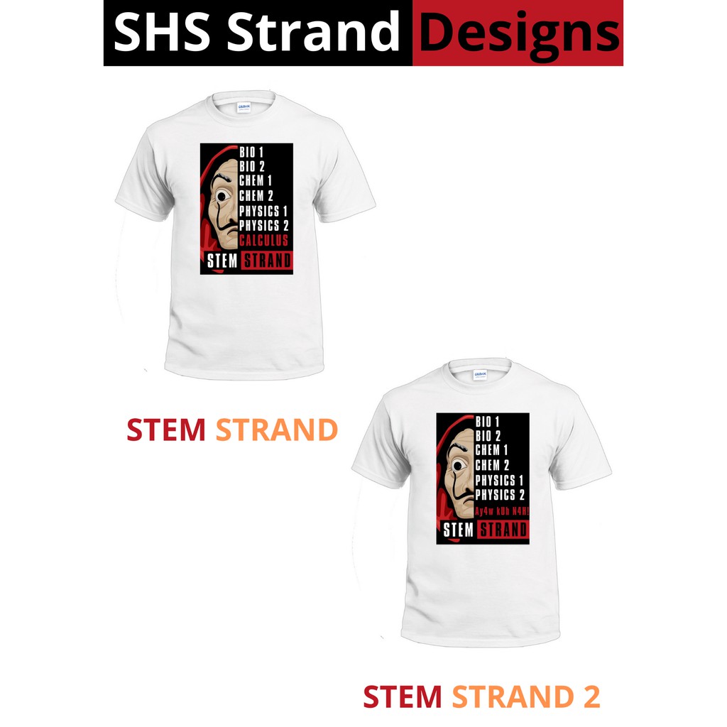 STEM Strand T-Shirt (White - 100% Cotton) | Shopee Philippines