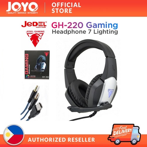 JEDEL GH-220 RGB STEREO GAMING HEADSET/ W/ MIC USB+3.5MM | Shopee ...