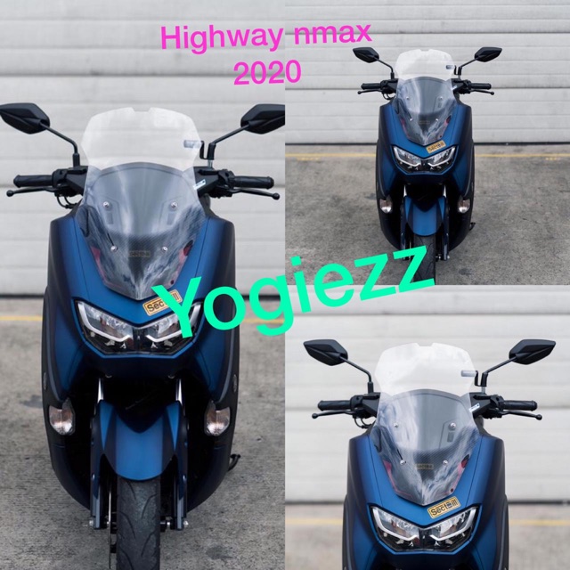 Yamaha Nmax 2020 Clear and Smoky 58cm Windshield for Motorcycle ...