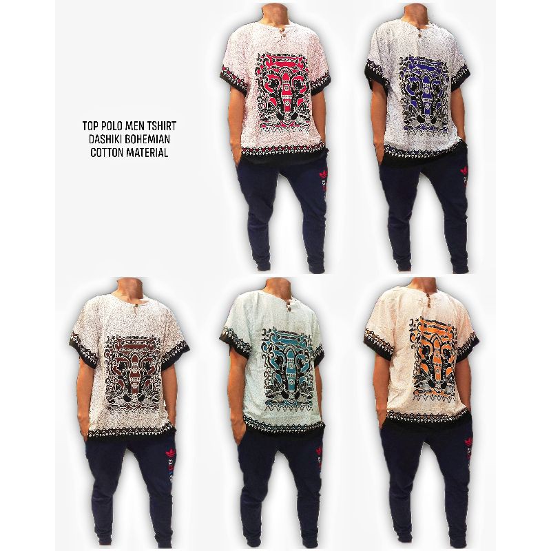 dashiki, Bohemian polo shirt | Shopee Philippines
