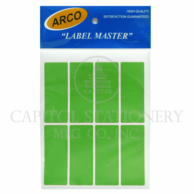 ARCO Rectangular Label Stickers/ LABEL STICKER C8509B 62X24MM 6SHEETS ...