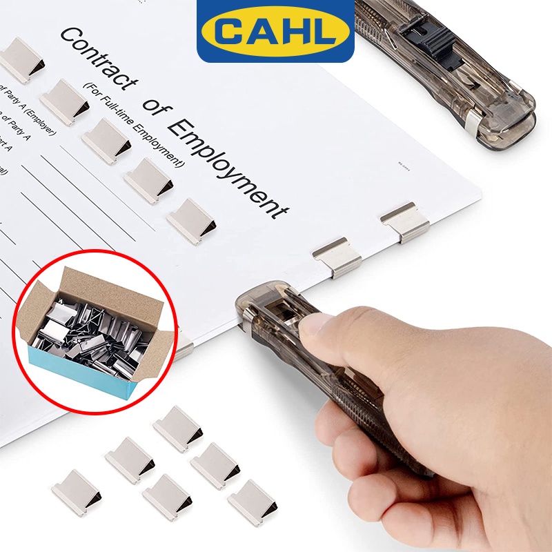 Paper Clipper Small Reusable Fast Paper Clam Clip Dispenser Binder ...