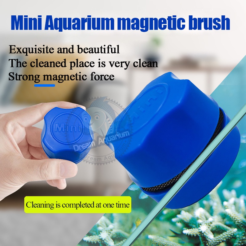 Aquarium Mini Magnetic Fish Tank Algae Glass Cleaner Scrubber Sponge ...