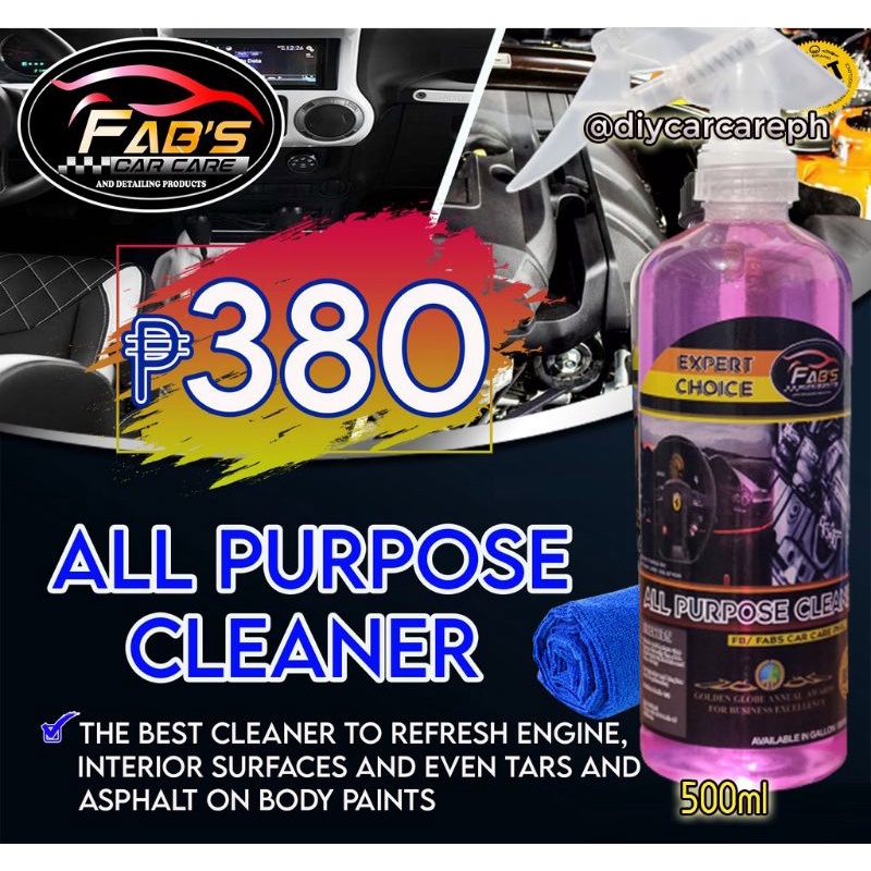 FABS Car Care Engine Cleaner/All Purpose Cleaner | Shopee Philippines