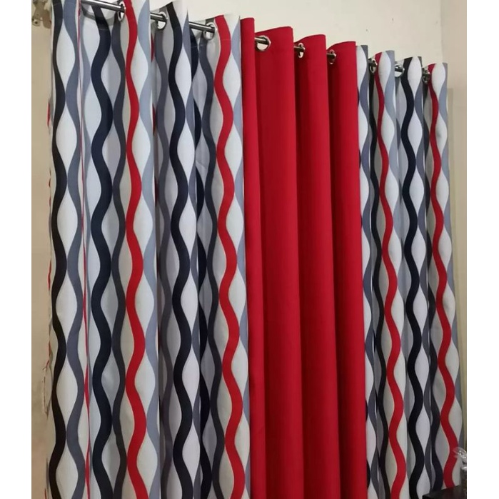 RLM- BOWIE DESIGN ELEGANT RING CURTAIN SOLD PER SET(6.8 FEET) | Shopee ...