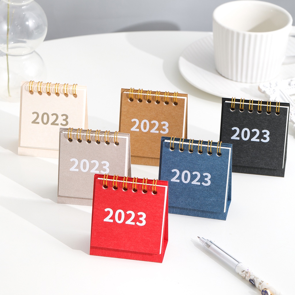 Imoda 1pcs Morandi Desk Calendar 2023 Mini Creative Minimalist Desk ...