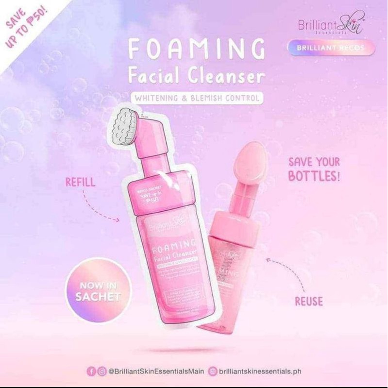 Brilliant Facial Foam Cleanser Refill | Shopee Philippines