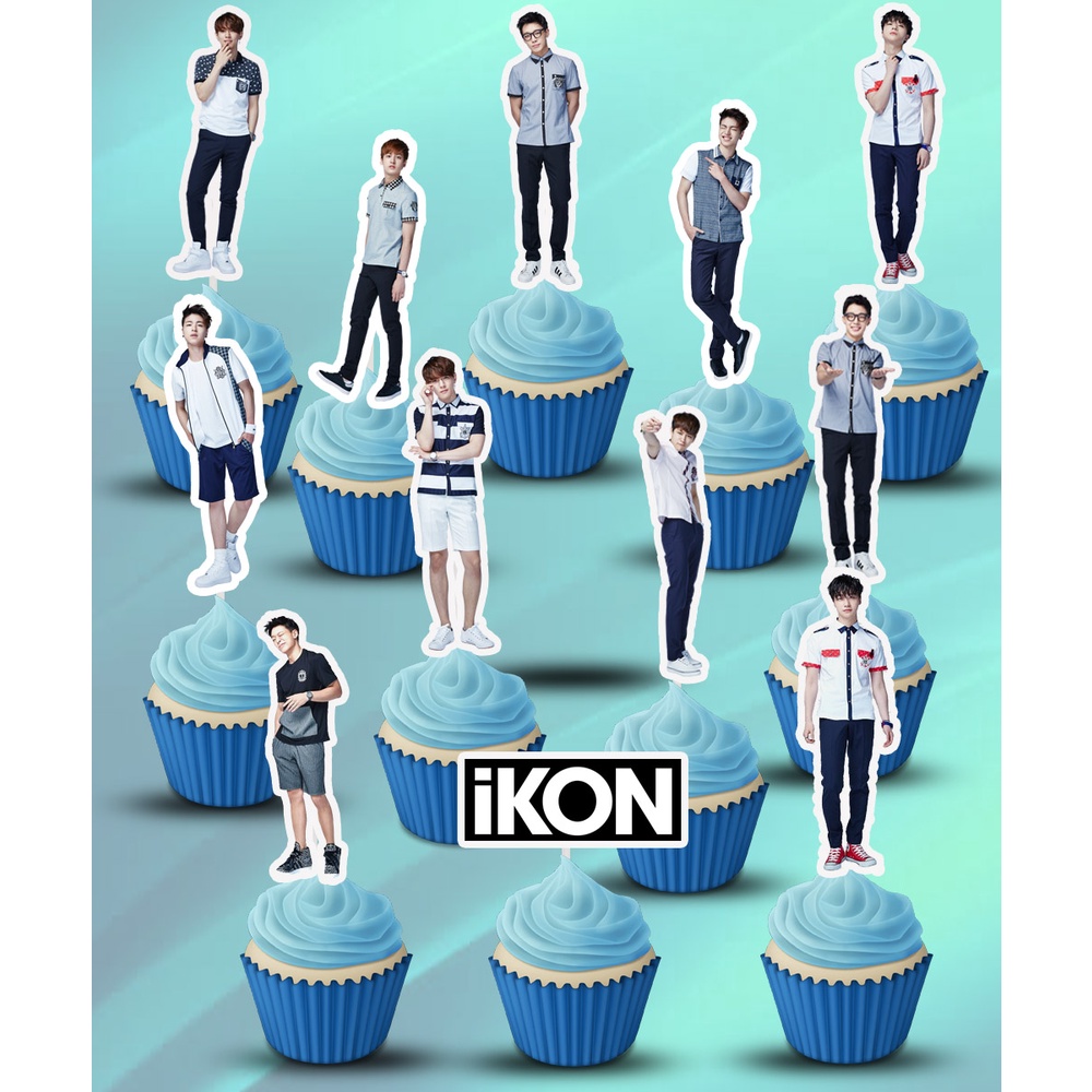 IKON Cup Cake Topper Set 12pcs | Shopee Philippines