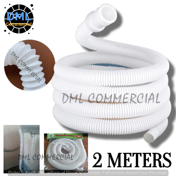 (DML-1003) 1 PC Washing Machine White Drain Hose (2 METERS) | Shopee ...