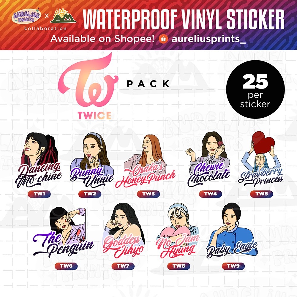 Twice Waterproof Vinyl Stickers | Shopee Philippines