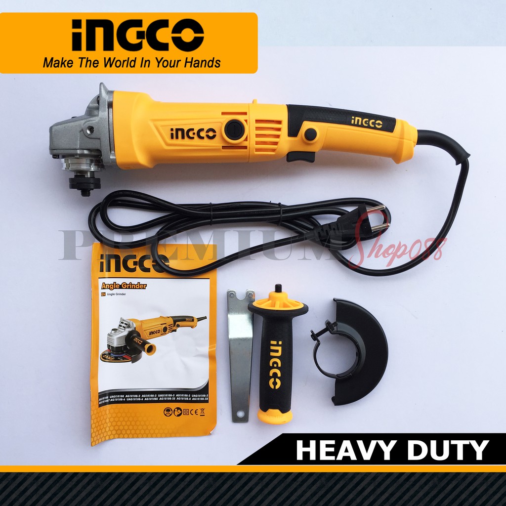 INGCO Angle Grinder 4" Variable Speed 1010W AG101087 | Shopee Philippines