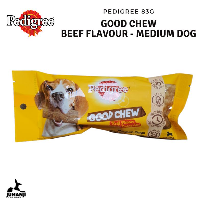Pedigree GOOD CHEW Medium Dog 83g - Medium Dog Bite With BB 10-25kg ...